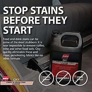 Malco OXY Carpet & Upholstery Cleaner - Stain Remover Spray for Car Interior Fabric/Cleans the Toughest Vehicle Stains/Deep Cleaning Liquid Formula / 1 Gallon (127801)