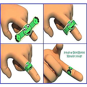 Super Fun Kids Bandages by Hug-a-BooBoo! The Amazing Animal Bandages That Hug! Children’s Favorite Stuffed Animal Designs – Hippo, Puppy, Teddy Bear & Frog! Family Pack Value Assortment -100ct Box