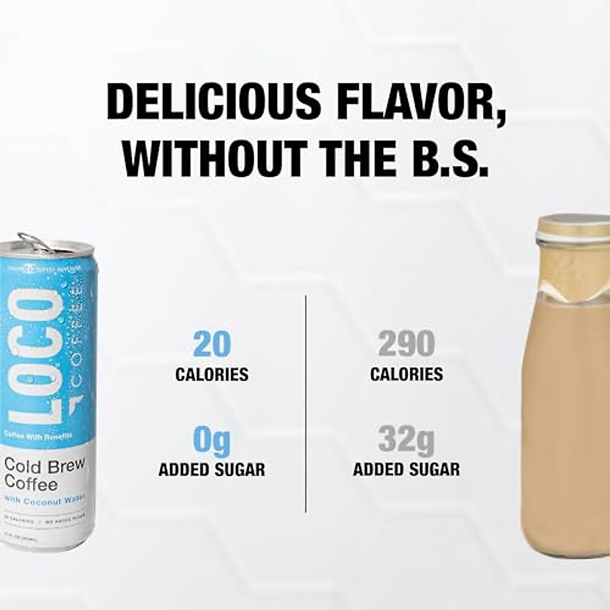 Loco Coffee Black Cold Brew Coffee [With Coconut Water] 11 Ounce Can, 12 Count | Medium Roast, 180mg Caffeine | Gluten Free and Dairy Free | Low Sugar, Low Calorie Iced Coffee