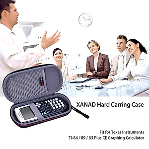 Hard Case Compatible with Texas Instruments TI-84 Plus CE/TI-84 Plus/TI-89 / TI-83 / TI-30XS / TI-36X Pro/TI-34 Color Graphing Calculator by XANAD (Grey)
