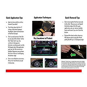 TRACK ARMOUR TA3X100-3" x 100' - Temporary Track Day Paint Protection Clear Adhesive Film for Car