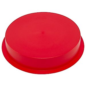 Caplugs Z4061AK1 Plastic Tapered Cap and Plug. T-406, PE-LD, Cap OD 4.134" Plug ID 4.459", Red (Pack of 8)