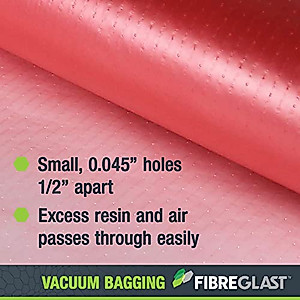 Fibre Glast Low-Temp Release Film, 5 Yds – Elite Lab Vacuum Bagging Supplies, Degassing Chambers & Vac Purge Kits – Seal & Stabilize Composites Made of Carbon, Fiberglass, Epoxy & Resin– Made in USA