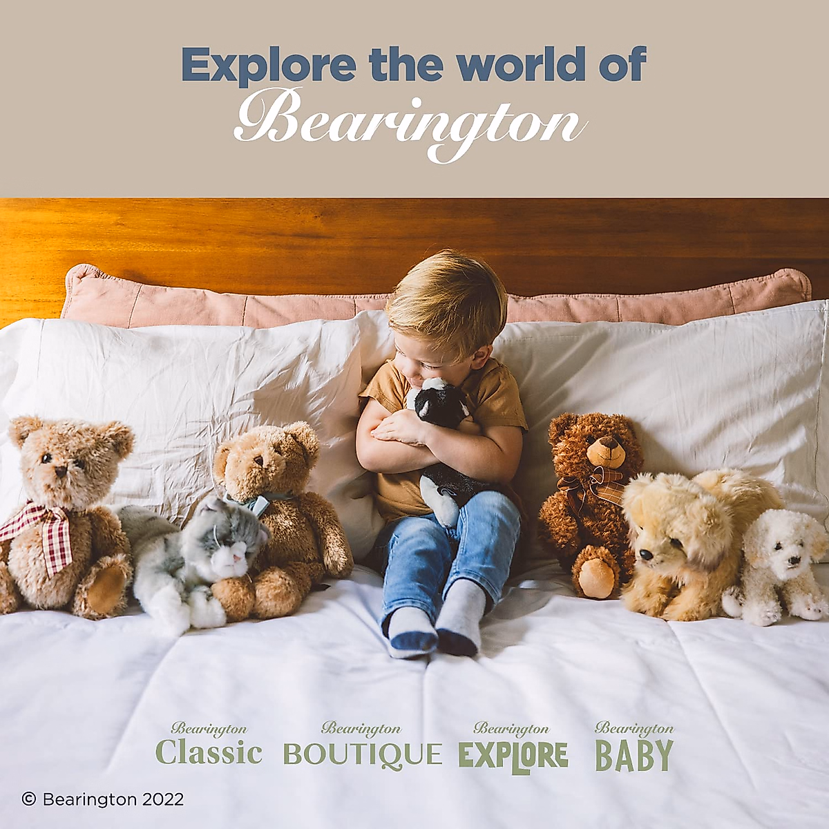 Bearington Lil' Jumpy The Stuffed Bunny Rabbit, 7 Inch Stuffed Easter Bunny