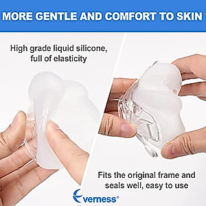 2 Packs Replacement Cushion (M) for F30, Reliable Seal & Comfortable Fit, Compatible with Original Frame, Excellent-Value & Durable Replacement Supplies by Everness (M)