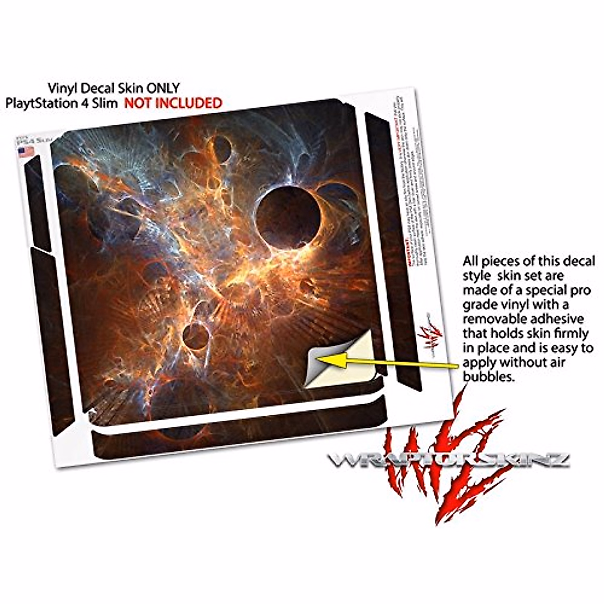 Kappa Space - Decal Style Skin fits Sony PlayStation 4 Slim Gaming Console