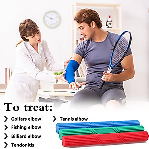 Flex Therapy Bar Strengthener, Tennis Elbow Physical Therapy Bar, Resistance Bar for Golfers Elbow, Tendonitis, Wrist, Forearms Pain Relief