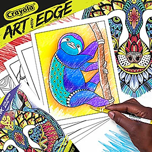 Crayola Jungle Animal Coloring Book, Teen and Adult Coloring, 32 Pages