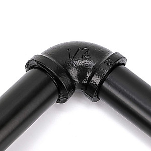 Sumnacon Industrial Iron Pipe Paper Towel Holder - Wall Mounted Vintage Style Roll Tissue Holder, Rustic Towel Racks With Hardware For Bathroom, Kitchen, Electroplated Finish