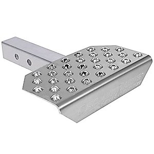 Apex HS126 EZ Traction 12" L x 6" W x 2.5" H Aluminum Hitch Step - 500 lb Cap
