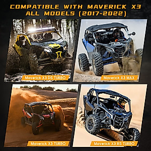 QUICKWOLF Maverick X3 Tablet Holder, X3 Electric Device Mount for Ipad Phone GPS Navigation Compatible with 2017-2024 Can Am X3 Accessories Device Holder Extra Storage Space, OEM 715002874