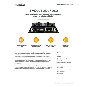 3-yr NetCloud IoT Essentials Plan and IBR650C Router no WiFi (150 Mbps Modem)
