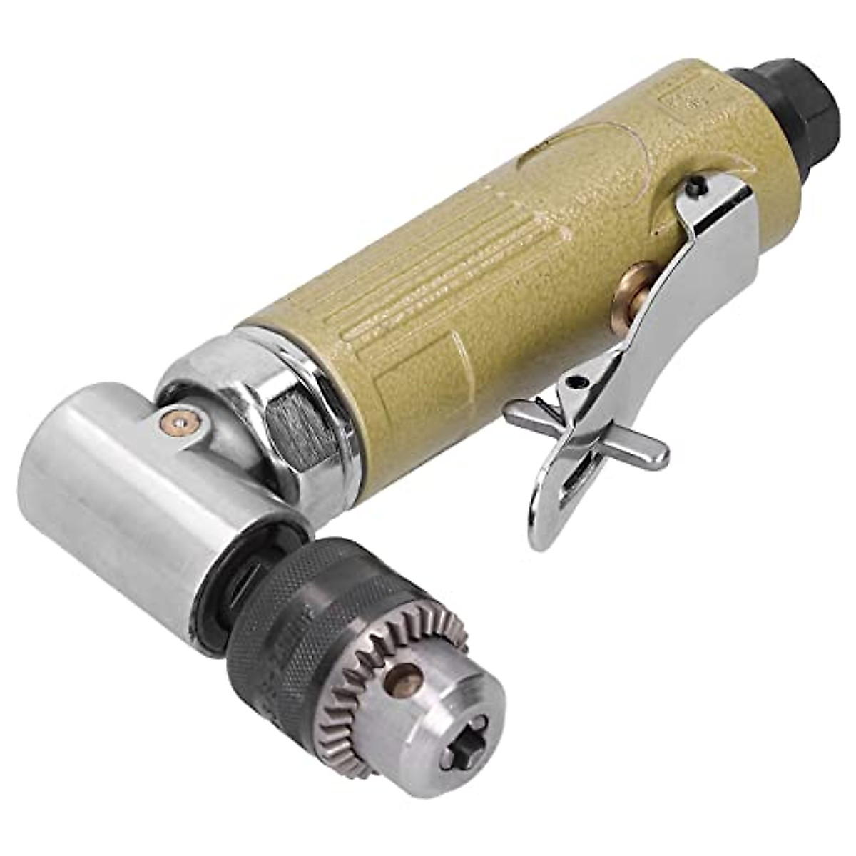 Pneumatic Powerful Angle Drilling hine Tapping hine,90 Degree Air Angle Reversible Drill, Reversible Right Angle Head Air Drill, Pneumatic Drilling Super Power Tool with Wrench 3/8inch Chu