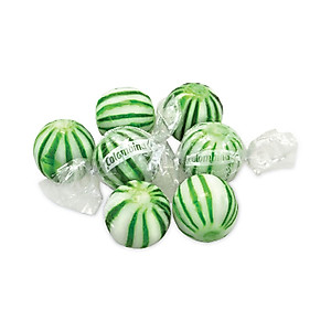 Spearmint Jumbo Mints - 2 Pound Bag - Bulk Jumbo Mint Mints - Individually Wrapped Candies