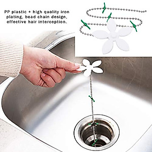 Set of 15 Pcs Drain Hair Catcher,Flower Shower Drain Protectors Hair Stopper Shower Drain Hair Trap Remover Hair Filter for Kitchen Bathroom Drain Sink Cleaning Tool