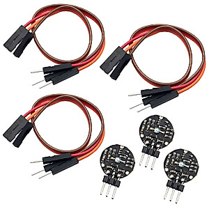FainWan 3PCS Pulse Sensor Heart Rate Sensor Monitor Pulse Sensor Compatible with Ar-duino Module Raspberry pi