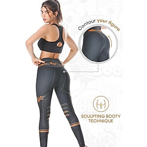 Drakon Women's Many Styles of Crossfit Colombian Yoga Compression Pants, Black, 27 Regular