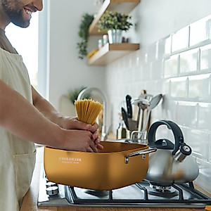 FeLamp 11" Nonstick Copper Griddle Pan for Stovetops, Square Flat Pan with Stainless Steel Handle, Induction Copper Grill Pan, Oven/Dishwasher Safe, 100% PFOA Free