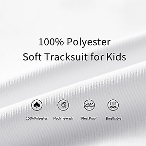 BASICDOT Boys Tracksuit Zip Up Sweat Jacket & Sweatpants Clothing Set 2 Piece Outfits Jogging Set BAS-004-7-8T