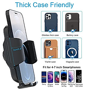 Yianerm Car Cup Holder Phone Mount,Cup Holder Car Phone Holder Universal Adjustable Gooseneck Car Mount Cradle Compatible with iPhone 13/12/XS/X, Samsung Galaxy S20/S10,Huawei,OnePlus,etc. (Black)