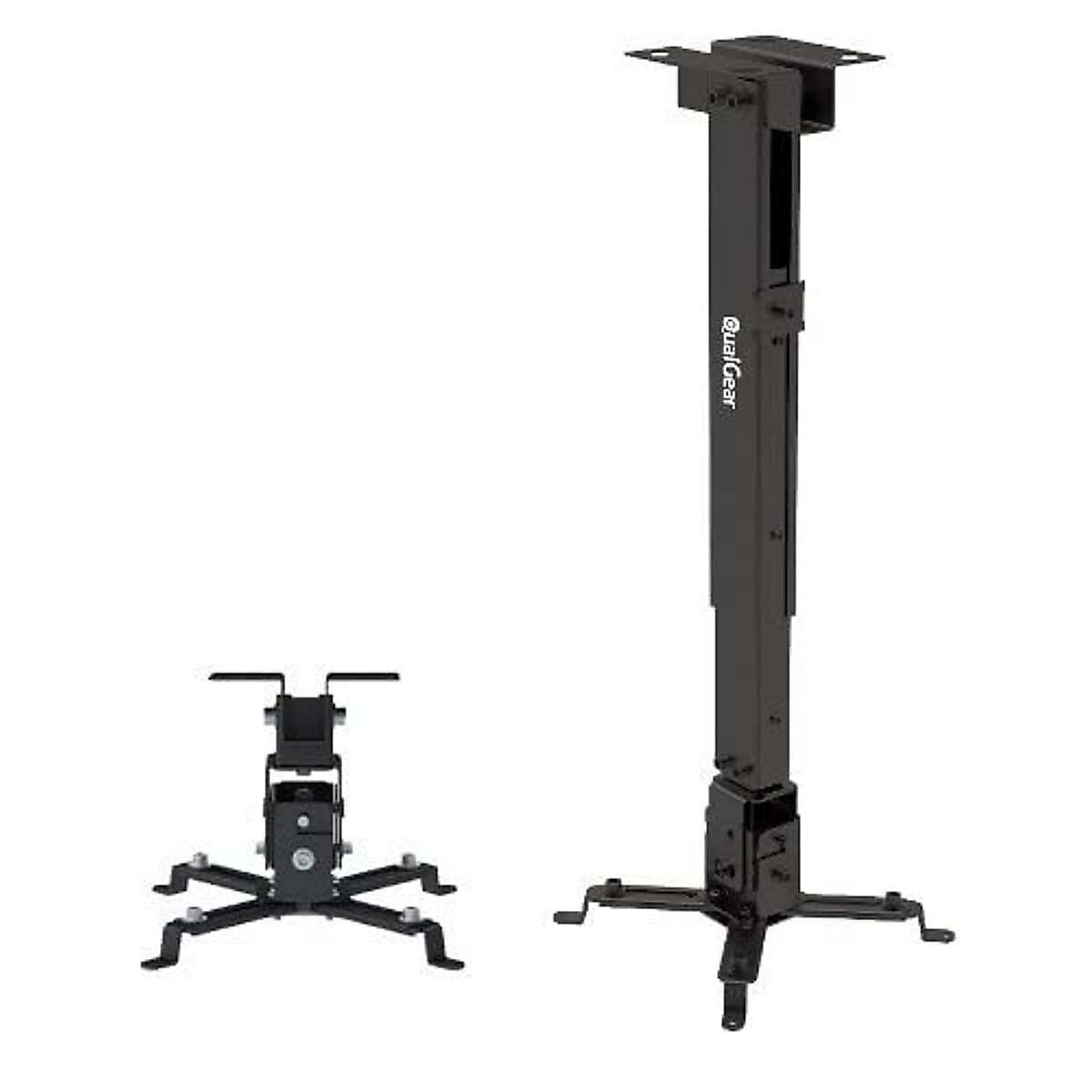 QualGear QG-PM-002-BLK Universal Projector Ceiling Mount, Black