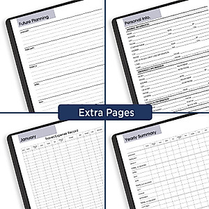 2023 Monthly Planner by AT-A-GLANCE, DayMinder, 7" x 8-3/4", Medium, Faux Leather, Black (G40000)