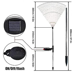 Solar Firework Lights Outdoor Waterproof Landscape Lights Flashing Fairy String Lights Starburst Lights for Garden Patio Yard Decorative (Warm White)