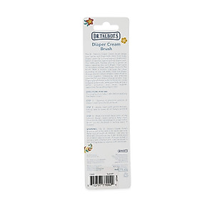 Nuby Dr. Talbots Silicone Diaper Cream Brush with Suction Base, Aqua