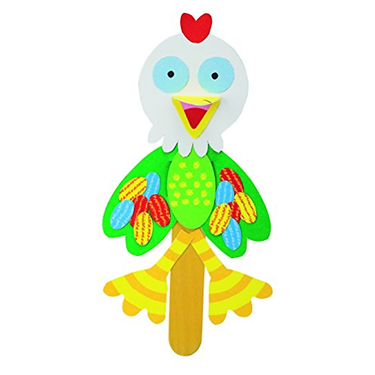 ALEX Toys Little Hands Pop Stick Art Craft Kit, Create Cute Animal and Flower Puppets, Allows Children to be Creative and Use their Imagination, For Ages 3 and up