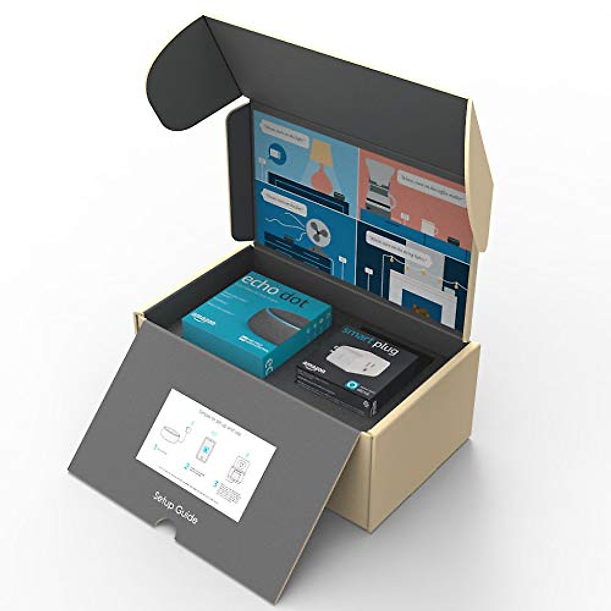 Echo Dot (3rd Gen) with Amazon Smart Plug Bundle - Charcoal