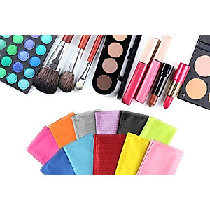 Sailing-go 6 Pieces 6 Colors Zipper Waterproof Bag Pencil Pouch for Cosmetic Makeup Bills Office Supplies Travel Accessories and Daily Household Supplies