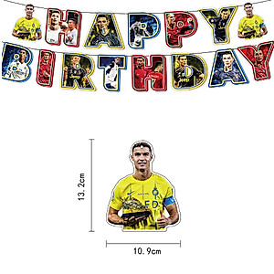 Soccer Balloons, Football Cupcakes, Football Banner, Football Centerpieces, Football Party Decorations Kit for Birthday Party Supplies, Soccer Theme Party Decorations