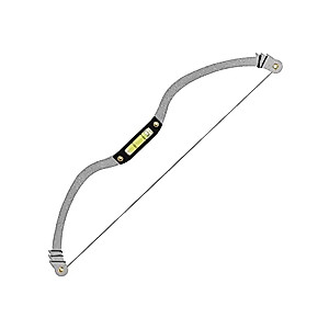 ATOMUS Eyebrow Tattoo Bow Mapper with Strings Sponges Ink Dropper Microblading Metal Brow Drawing Mapper Ruler Marker Measuring Mapping Positioning Tool Set (Silver)