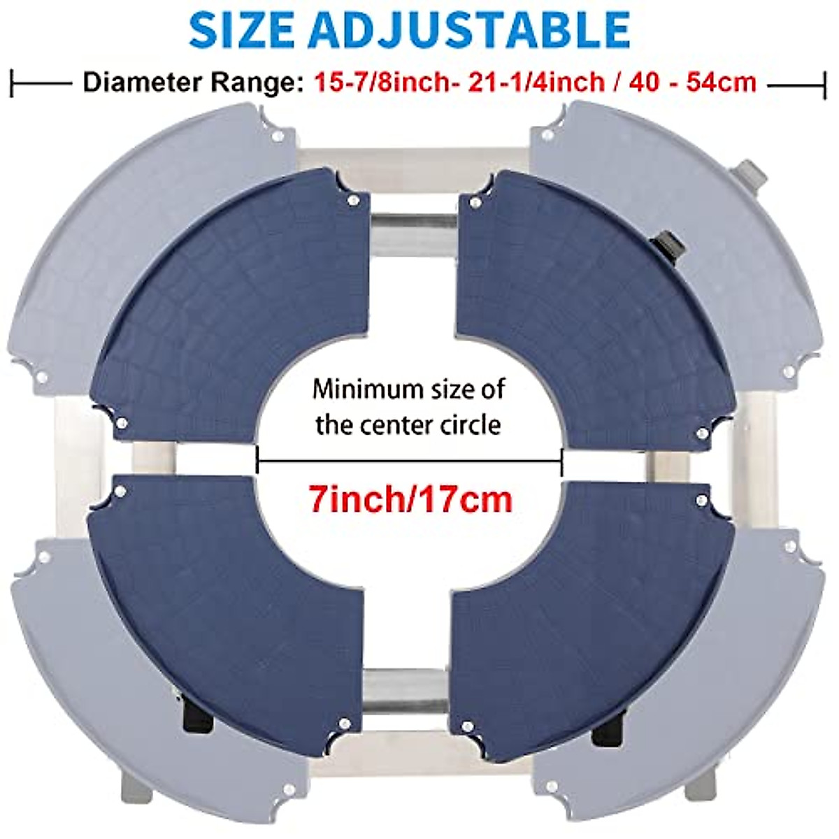 W B D WEIBIDA Plant Caddy with Wheels Heavy Duty 440lbs Capacity, Adjustable 15-21 Inch Rolling Plant Stand Indoor Outdoor, Large Plant Cart Dolly with Casters for Flower Pot Garden Pot Mover