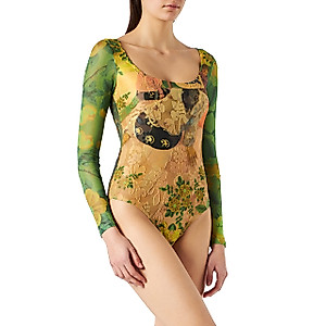 Desigual woMens Casual Blouse, Green, Small US