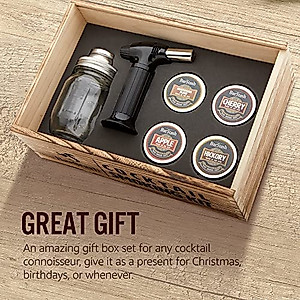 BarStash - Cocktail Smoker Kit, House Warming Gifts New Home, Whiskey Smoker Kit, Cocktail Smoker Kit with Torch, Bourbon Smoker Kit, Drink Smoker Infuser Kit, Old Fashioned Smoker Kit, Whiskey Gifts