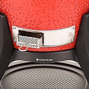 Kamado Joe KJ15040921 Classic Joe III 18-inch Charcoal Grill with Cart and Side Shelves, Blaze Red