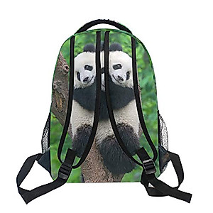 ALAZA Cute Panda On The Tree Stylish Large Backpack Personalized Laptop iPad Tablet Travel School Bag with Multiple Pockets for Men Women College
