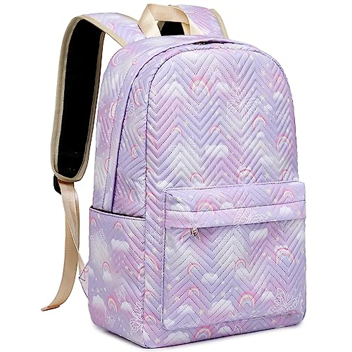 JIANYA Backpack for School Girls Backpacks Kids Backpack with Lunch Box Lightweight Bookbag School Bag for Preteen Girl