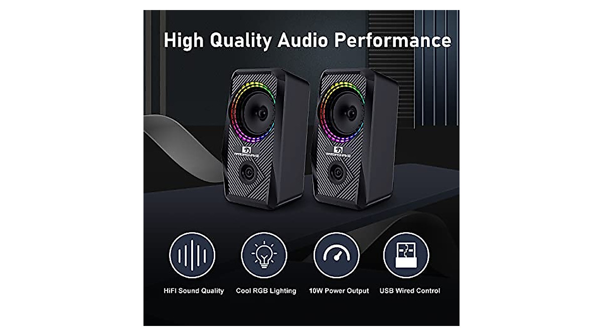 5 in 1 Wired Gaming Keyboard Mouse Headphone and Speaker Combo with ...