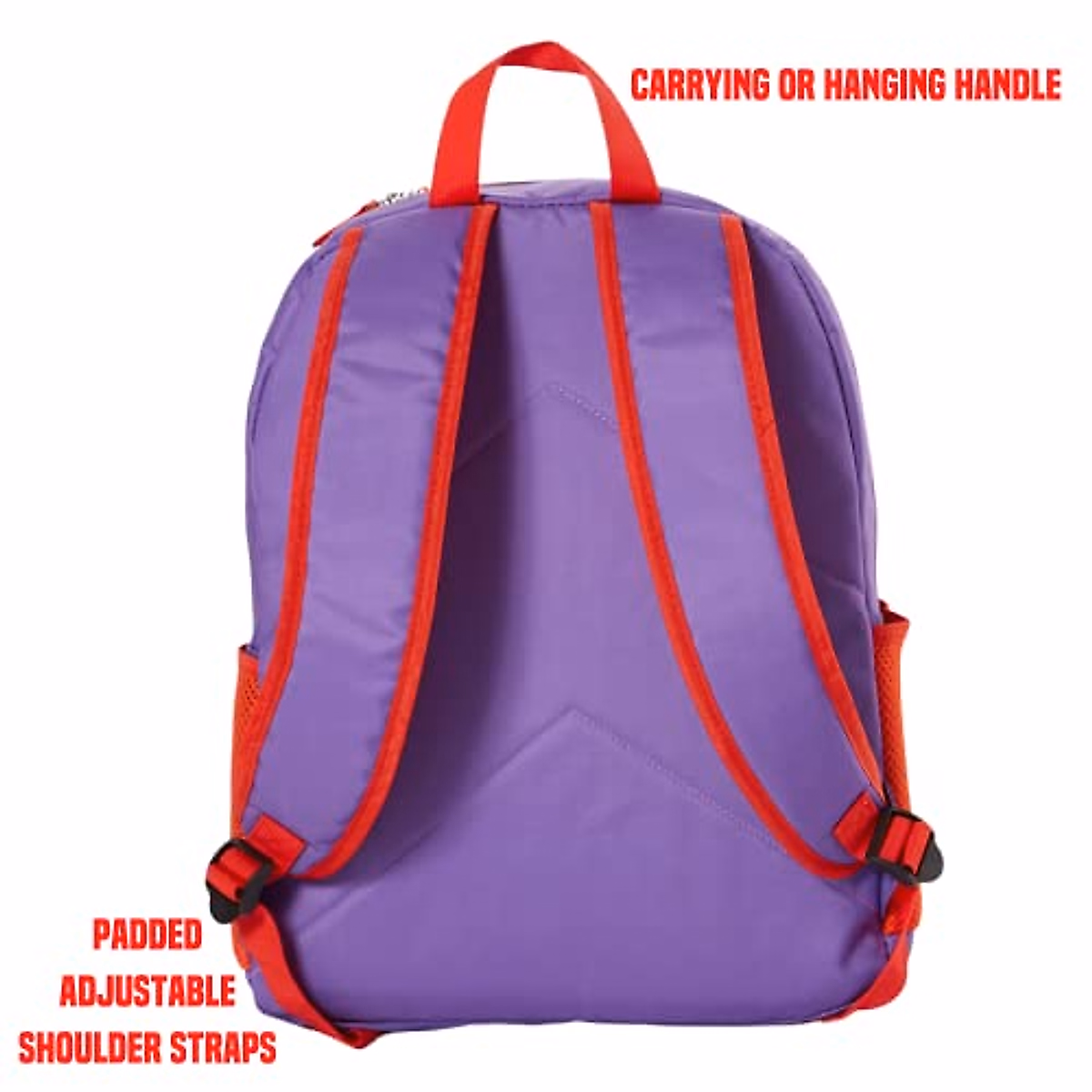 Miraculous Ladybug Backpack Set with Lunch Bag for Girls, 16 inch, 5 Piece Value Set, Rainbow