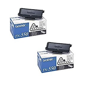 Genuine Brother TN550 TN-550 Black Toner Cartridge 2 pack