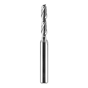 SpeTool Carbide CNC Router Bits 3/16 inch Cutting Diameter Up Cut Router Bit with 1/4 inch Shank Suitable for CNC Engrave Carving