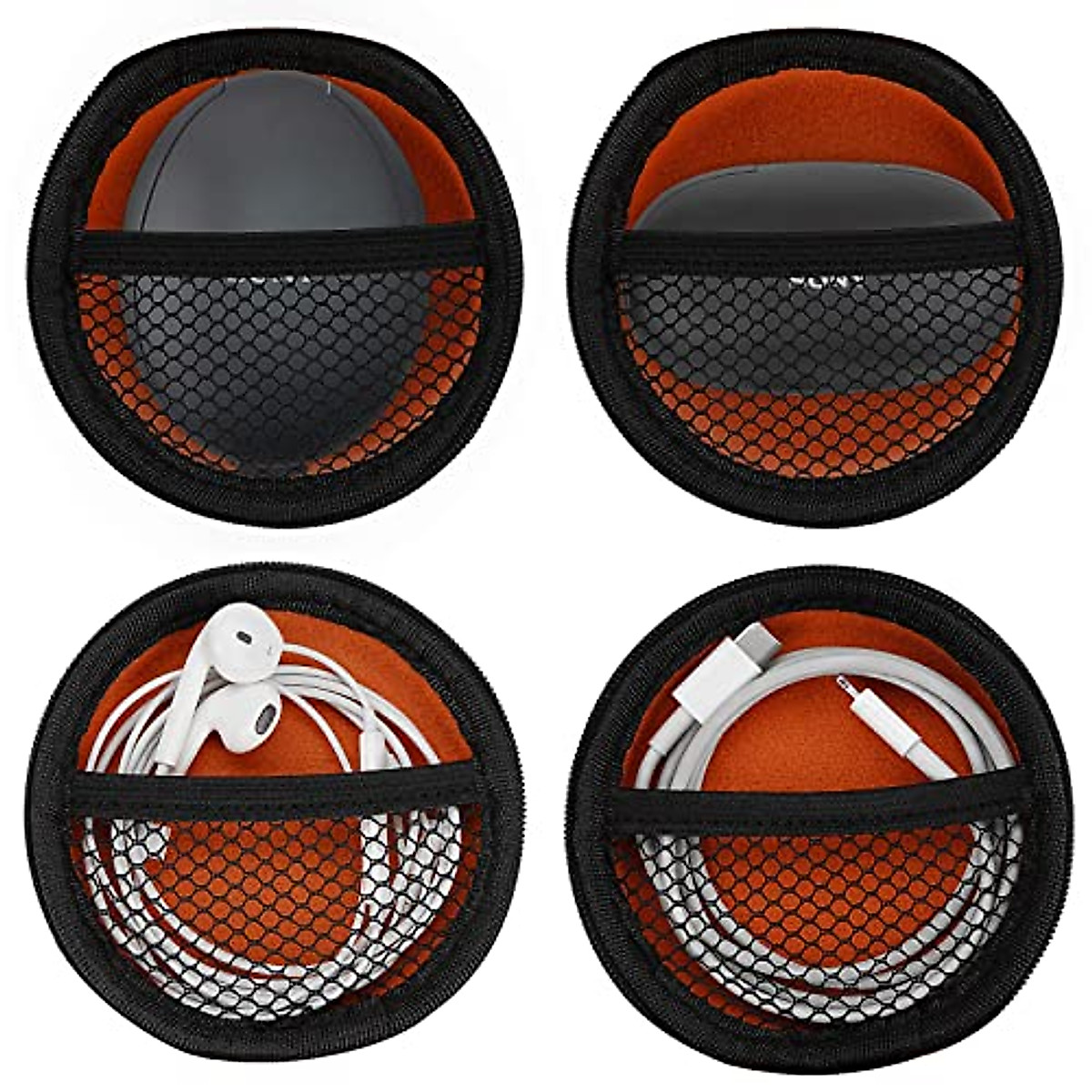 Geekria Shield Earbuds Case Compatible with Sony CRE-C10/CRE-E10/LinkBuds UC True Wireless Earbuds, Replacement Hard Shell Travel Carrying Bag with Cable Storage (Black)