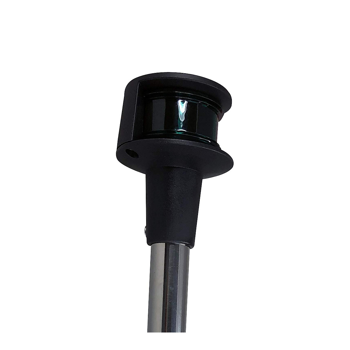 Pactrade Marine Bow Lights for Boats - Incandescent 12-Inch Red and Green Boat Bow Light with Removable Base (Angled Pole) | Boat Navigation Lights for Kayak Fishing Boat Small Boat | 1 NM Visibility