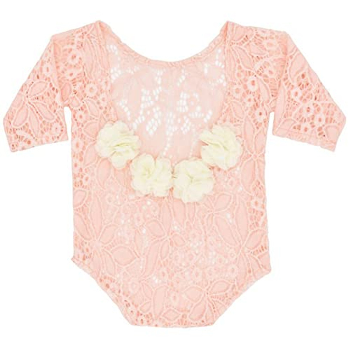 Newborn Photography Props Outfit Baby Girls Newborn Photography Props Lace Romper With Heandbands
