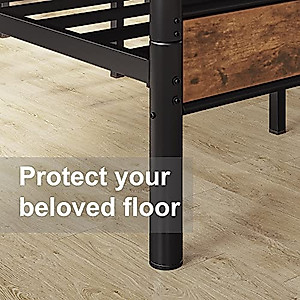 LIKIMIO Queen Bed Frame, Platform Bed Frame Queen with Headboard and Strong Support, Easy Assembly, Noise-Free, No Box Spring Needed