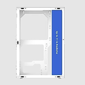 SSUPD Meshlicious Mini-ITX Small Form Factor (SFF) Case - One Tempered Glass Side Panel & One Mesh Side Panel with PCIe 3.0 Riser Cable -Tool-Free and Easy Accessibility (White)