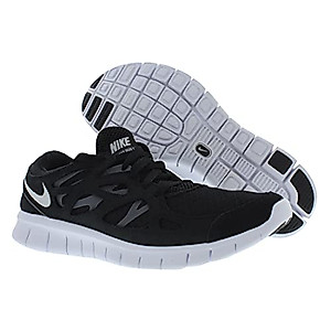 Nike Free Run 2 Unisex Shoes Size 7.5, Color: Black/White/Dark Grey