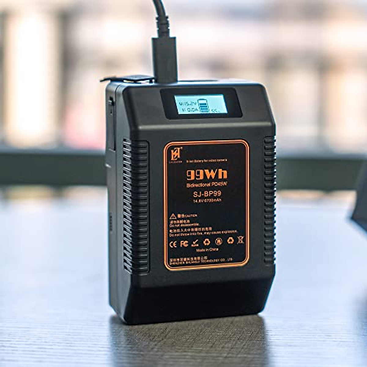 VILTROX 99Wh 14.8V V Mount Battery, 6700mAh V-Lock Mount Power Battery 10A Up Type-C, Dual D-Tap, USB-A, BP Outputs PD Fast Charging, for BMPCC 4k 6k Camcorders Cameras LED Lights Monitor